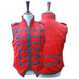 Men's Marching Band Sleeveless Drummer Parade Jacket
