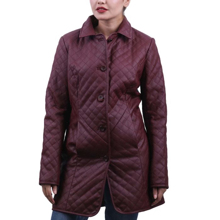 Diamond quilting coat