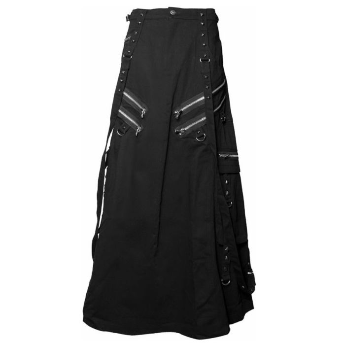 Men Gothic Black Long Kilt
